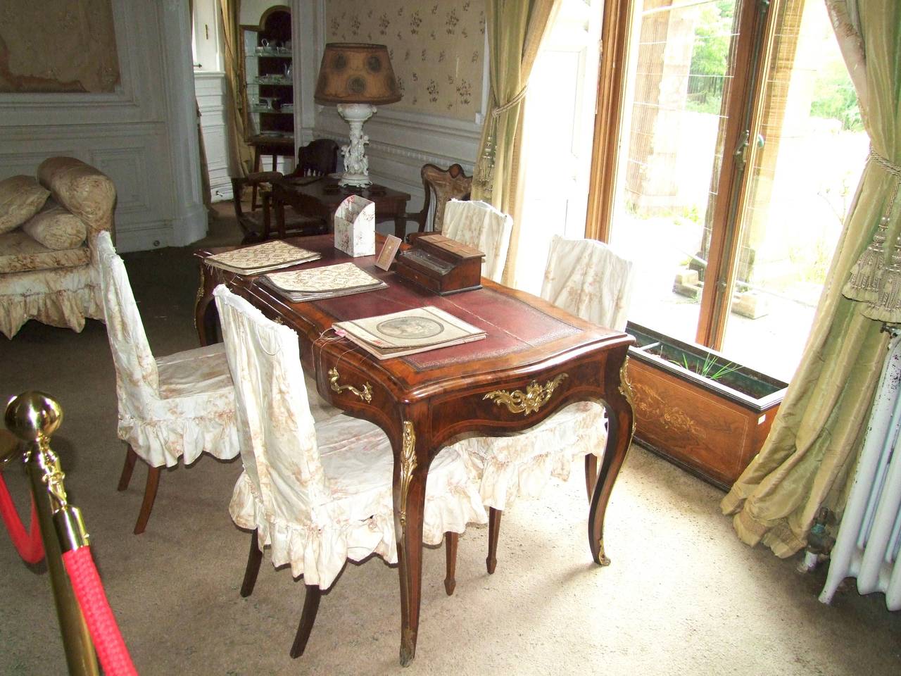 Lady Bullough's drawing room, writing desk